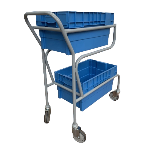 Twin Container Picking Trolley – Stored & Handled