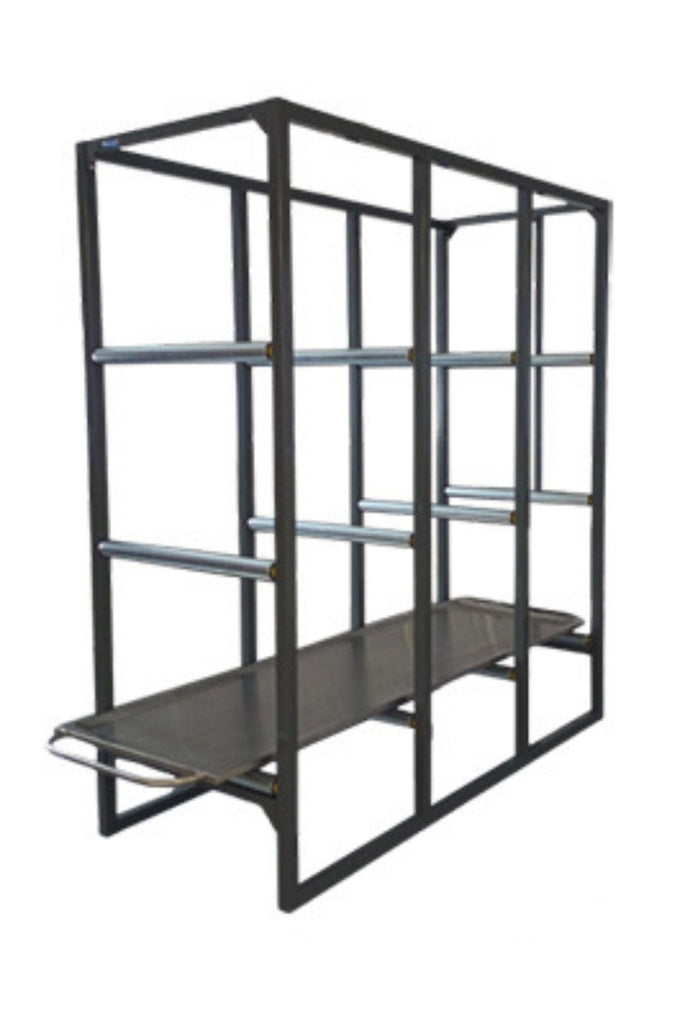 3 Tier Mortuary Racking – Stored & Handled