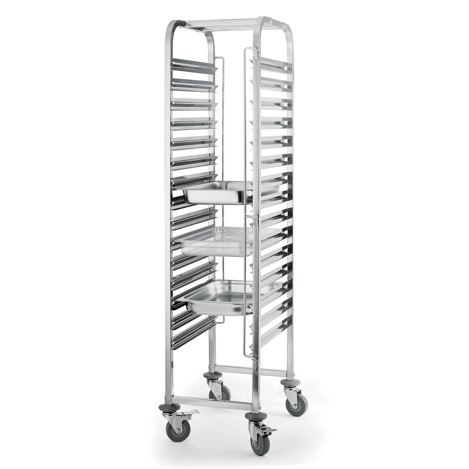 Gastronorm Rack - 15 Level Gastronorm Trolley – Stored & Handled